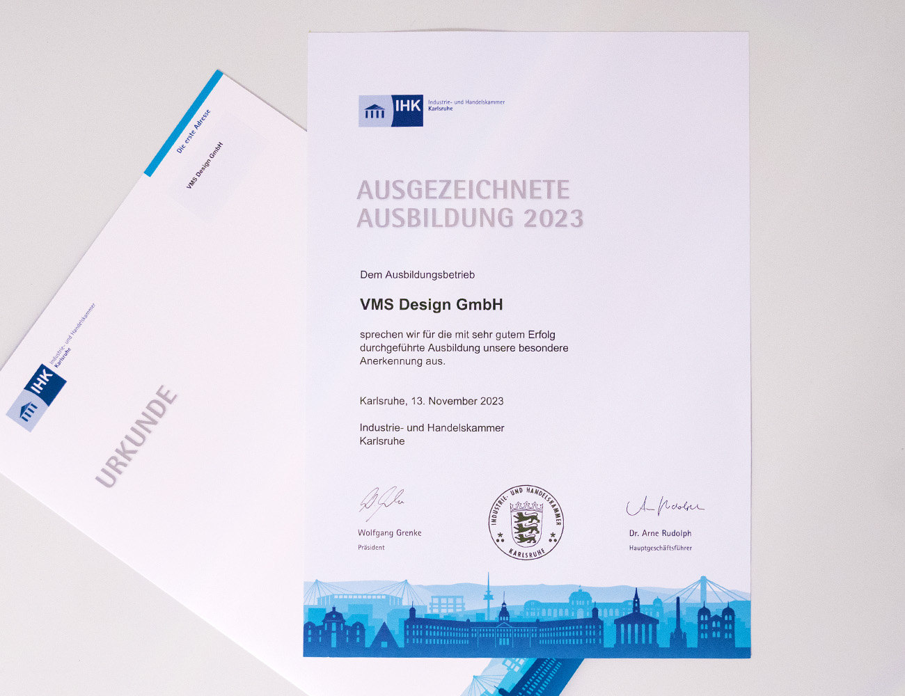 VMS DESIGN® x IHK Karlsruhe · Jahresbestenehrung 2023 | VMS-Design